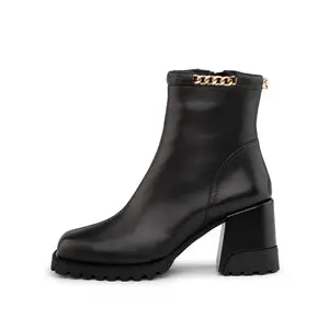 ILVI Harder Leather Heeled Boot - Black