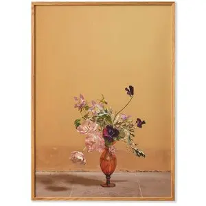 PAPER COLLECTIVE Blomst Nr. Two Ochra Art Print - Yellow