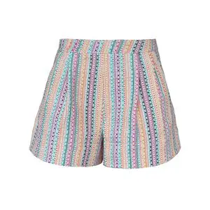 MY PAIR OF JEANS Cancun Wide-leg Printed Piqué Cotton Shorts