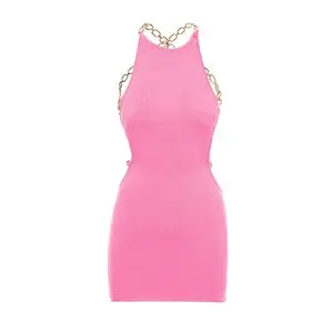 NISSA Backless Knitted Dress