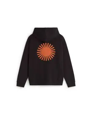 THINKING MU Simon Hoodie Back Orange Sun