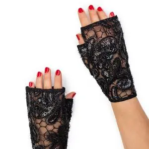 AZIMA MUSAYEVA Inaya Gloves - Black