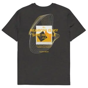 ANCHOR & CREW Heather Negroni Is My Side Hustle Club Organic Cotton T-shirt - Black