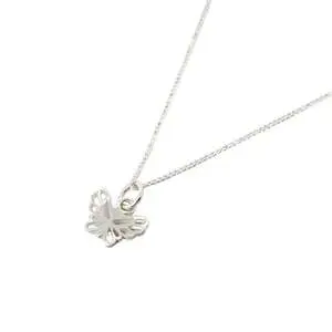 HARFI Dainty Butterfly Charm Sterling Necklace - Silver
