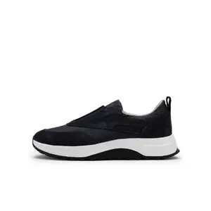 ILVI Baar Navy Suede Leather-fabric Sneaker - Blue