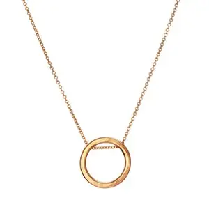 POSH TOTTY DESIGNS Yellow Plated Medium Hoop Necklace - Gold