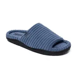 BEDROOM ATHLETICS Andy Jumbo Cord Slipper Slider - Blue