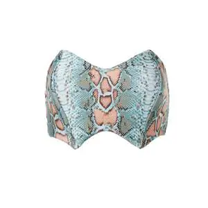 SIREN SWIMWEAR Siren Mermaid Corset In Snake - Blue