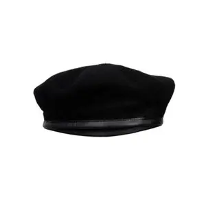 DAVID WEJ Wickliffe Wool Beret – Black