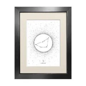 EMILY CARTER Capricorn Star Sign' Fine Art Print A5 - White