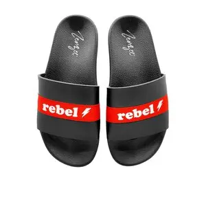 ZENZEE Red / White / Black Rebel Rebel Slide Sandals - Red/white/black