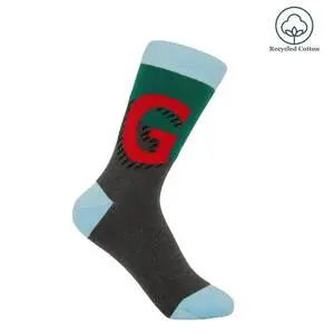 PEPER HAROW - MADE IN ENGLAND Alphabet ’s Socks – G - Green
