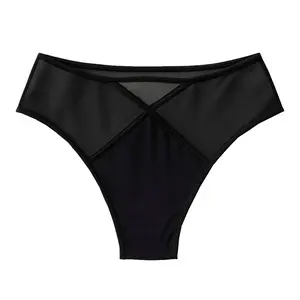 ZELF INTIMATES Stella High Waist Panty Recycled - Black