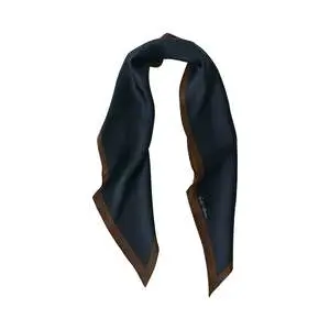 LOST PATTERN Satin Silk Neck Scarf - Black