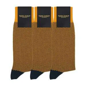 PEPER HAROW - MADE IN ENGLAND Grooms’s Socks Bundle Lux Taylor - Yellow