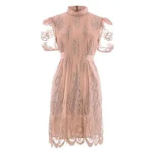 LISA THE LABEL Gondola Dress With Puff Sleeves - Orange