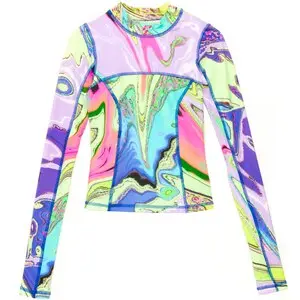 PALOMA LIRA Galaxy Lycra Top - Blue