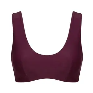 SEROTONE SWIM The Scoop Swim Bra - Bordo Red