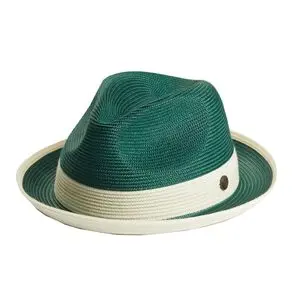 DASMARCA HATS Dasmarca Florence Emerald Summer Two Tone Crushable Hat - Green