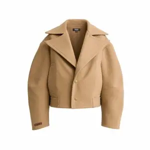 LUROQ LONDON Neutrals Tailored Short Coat - Beige