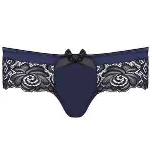 EMMA HARRIS Signature Navy Skirted Brief - Blue
