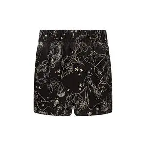 LILY ROU Silk Ray Relaxed Shorts