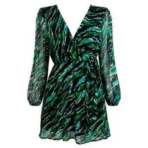 CHIARELLA Green / Black Ade Dress Green & Black - Green/black