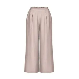 OH!ZUZA NIGHT&DAY Neutrals Echo Viscose Wide Leg Trousers Light - Beige
