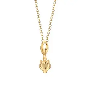 LILY CHARMED Plated Fox Charm Necklace - Gold