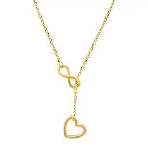 KYLIE HARPER Infinity Heart Y Necklace - Gold