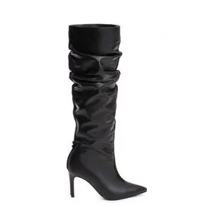 THE 5TH ELEMENT Dune Ruched High-heel Boots - Black