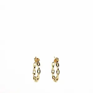 ADDICTED2 Concordia Stud Chain Plated Earrings - Gold