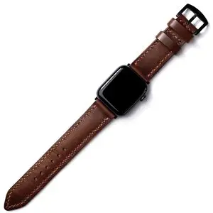 ROARCRAFT Apple Watch Ultra Custom Made Leather Watch Strap - Brown