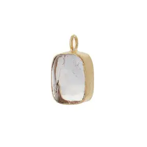 GODDESS CHARMS Neutrals / Eletal Crystal Clear Quartz - Gold