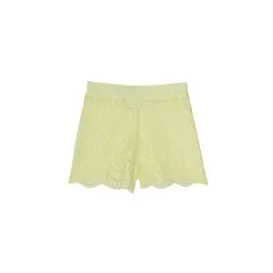 THISISU COLLECTION Isla Beachwear Lace Shorts - Yellow