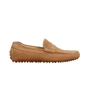 Jack Erwin Parker Driving Loafer Camel Suede - Brown