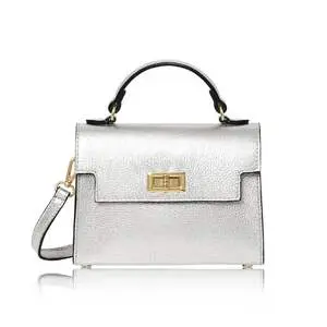 BETSY & FLOSS Forli Top Handle Handbag - Silver