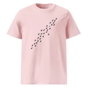 ANCHOR & CREW Organic Cotton T-shirt With Ant Motif - Pink