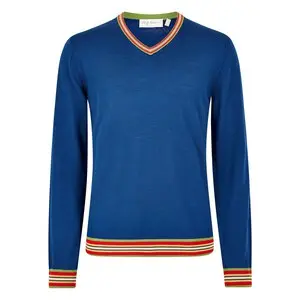 MG RIVERS Extrafine Merino The V Prussian - Blue
