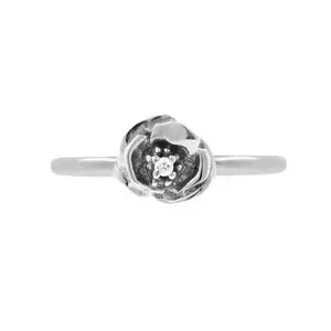 LEE RENEE Poppy Diamond Ring - Silver