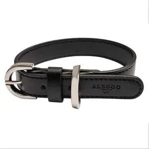 ALECOO Classy Dog Collar Silver - Black