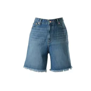 HER & GLORY Regina Wide Leg Short In Empire Indigo - Blue