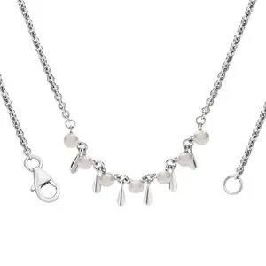 LUCY QUARTERMAINE Solid Sterling Royal Pearl Drop Necklace - Silver