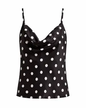 NOBLESSE OBLIGE Luna Camisole With Lace Polka Dot