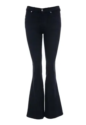 DR. DENIM Macy Mid Flare - Black
