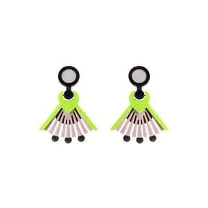 GISSA BICALHO Handmad Acrylic Earring Araça - Pink