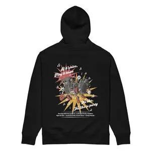 ANCHOR & CREW Organic Cotton Embroidered Heavyweight Hoodie - Black
