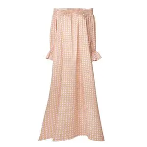 LOVE LETTERS X Dolce Amore Off-shoulder Maxi Dress - Orange/yellow