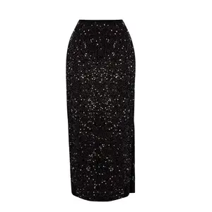 ELSAVA Nox Sequin Skirt - Black