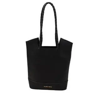 LAUREN REED CO The Car Leather Tote Bag - Black